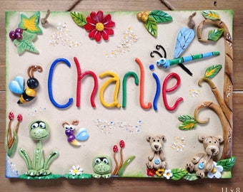 Children's Memorial Sign Ceramic Stoneware Plaque Custom Made and ...