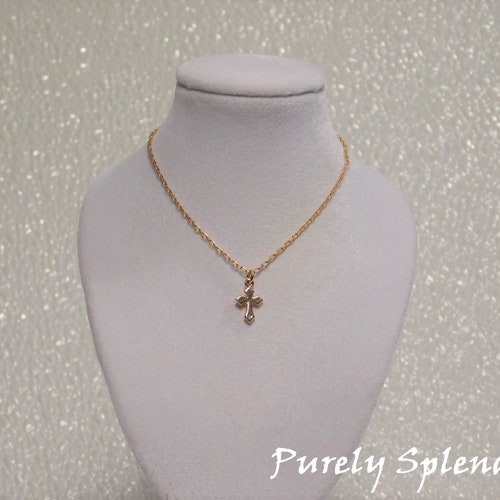 Gold Cross Necklace for 18 Inch Girl Dolls American Made Girl - Etsy