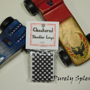 Pinewood Derby Shoulder Loops 6 pairs of Cub Scout checkered | Etsy