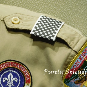 Pinewood Derby Shoulder Loops, 6 Pairs of Cub Scout Checkered ...