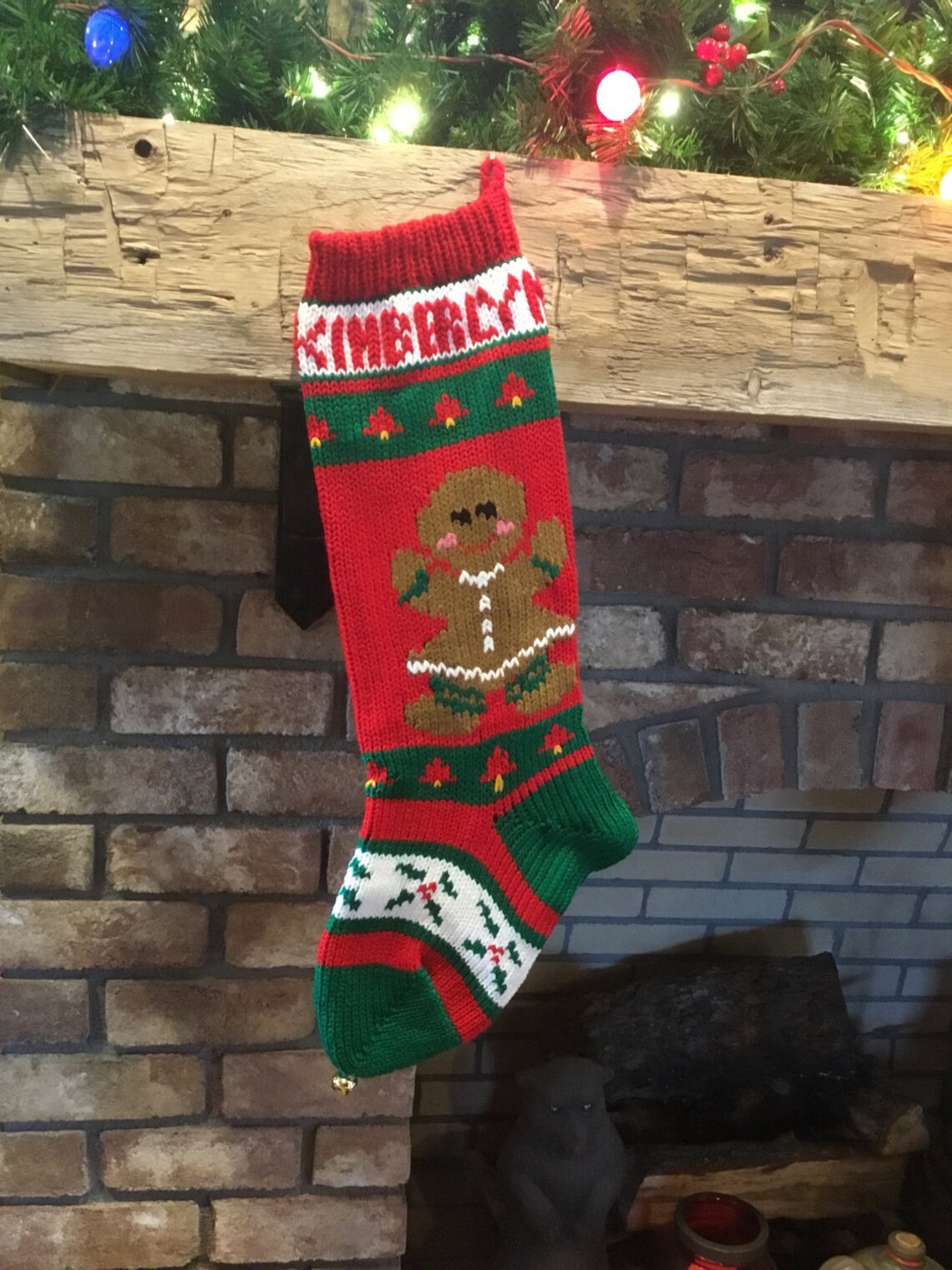 Hand Knit CHRISTMAS Stocking Snowman Moose Gingerbread Girl - Etsy
