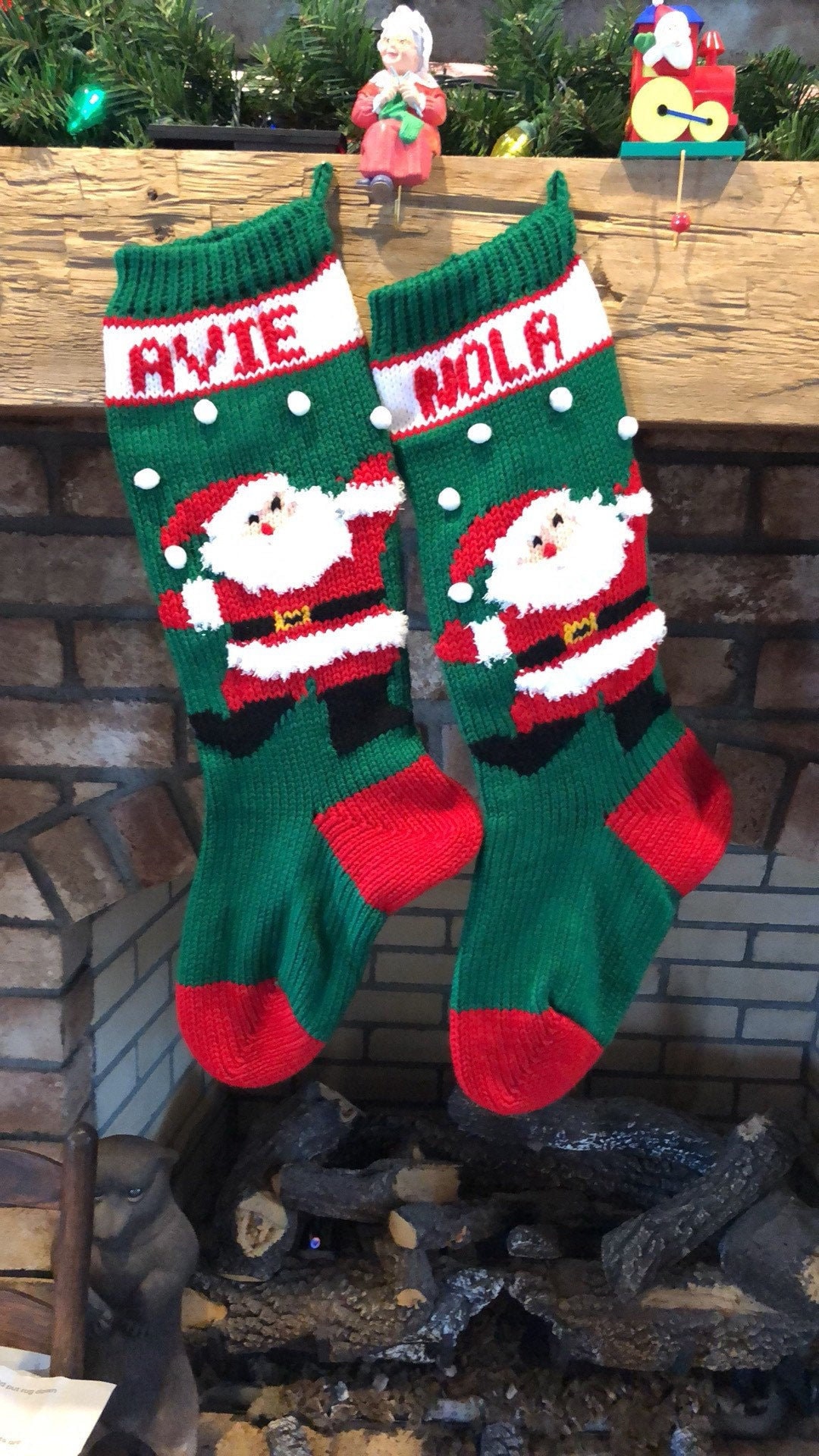 Hand Knitted Juggling Santa Stocking - Etsy