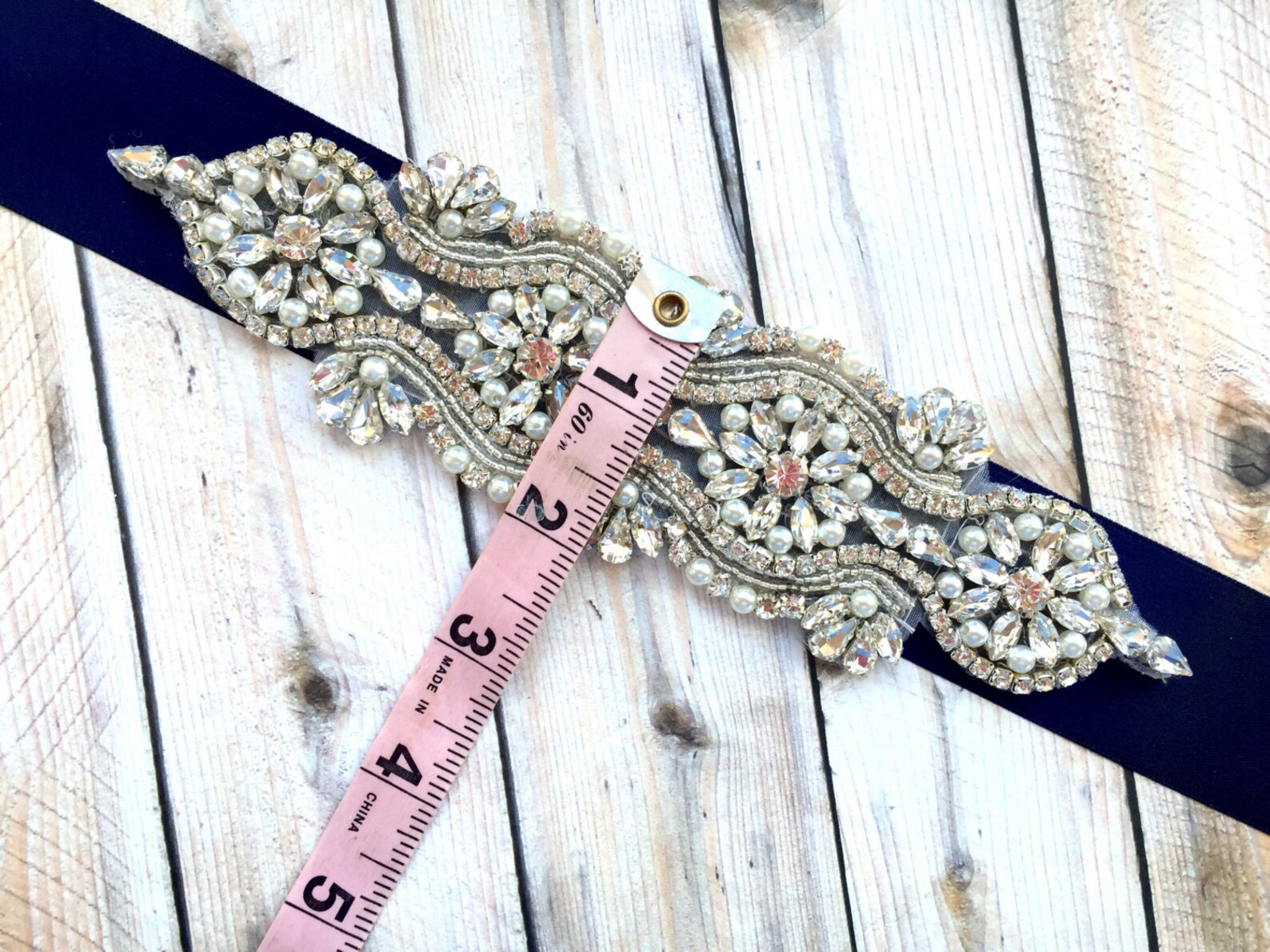 Rhinestone Wedding Sash Beaded Wedding Sash Bridal Sash | Etsy