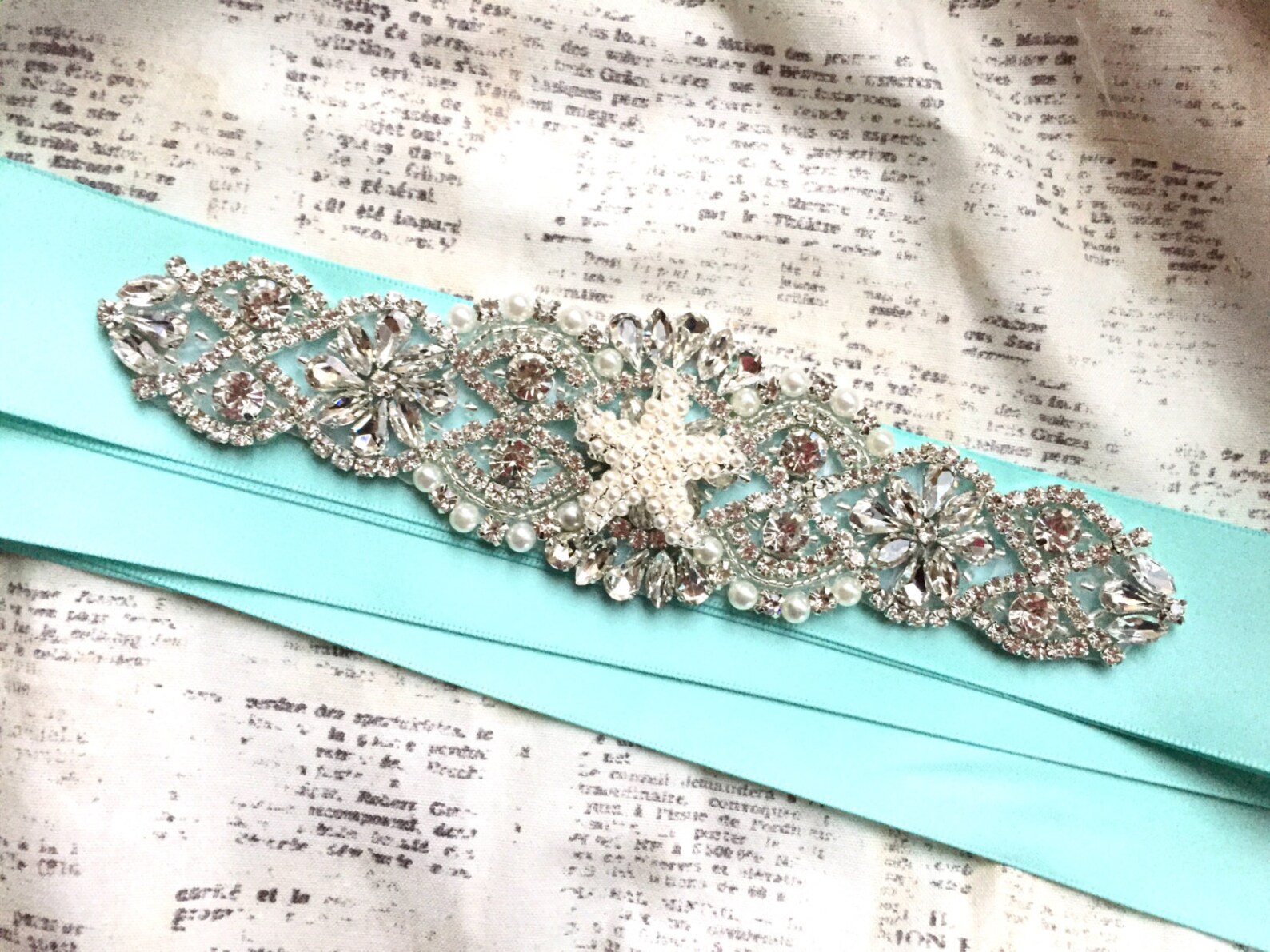 Beach Wedding Beach Wedding Sash Starfish Sash Aqua Sash - Etsy