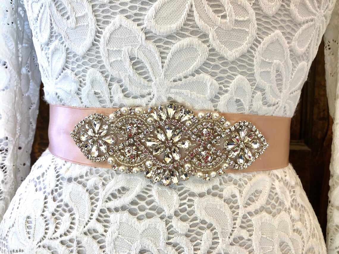 Bridal Sash Wedding Sash Rhinestone Wedding Sash Rhinestone - Etsy