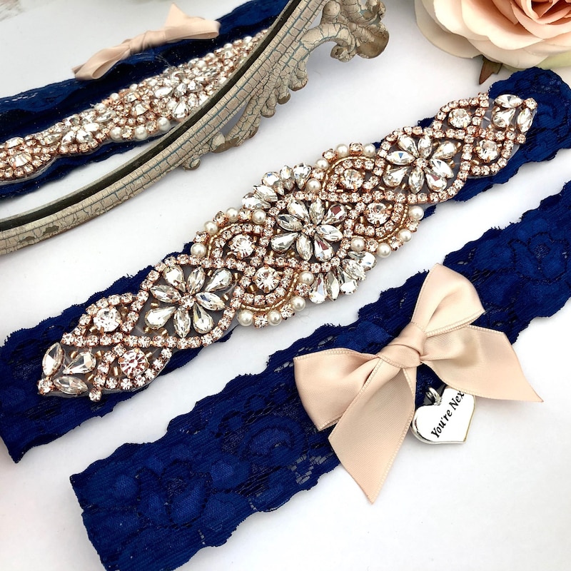 Royal Blue Garter - Etsy