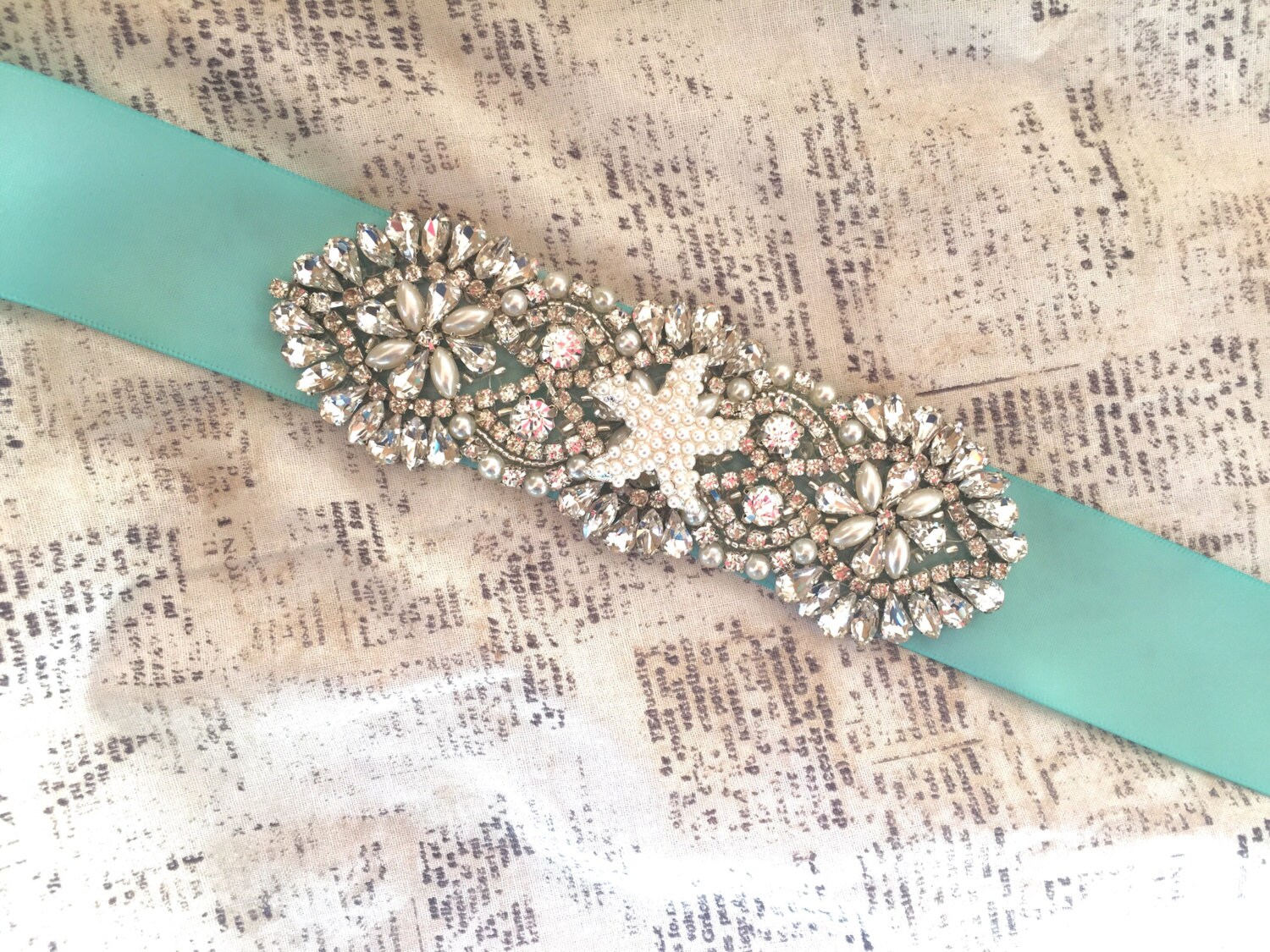 Beach Wedding Sash Belt Sarfish Sash Starfish Bridal Belt - Etsy