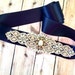 Navy Wedding Sash Bridesmaids Sash Navy Bridal Sash Crystal - Etsy