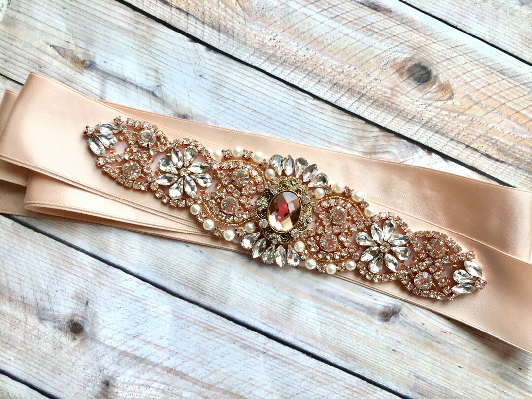 Blush Wedding Sash, Blush Sash, Blush Bridal Sash, Blush Sash Belt ...
