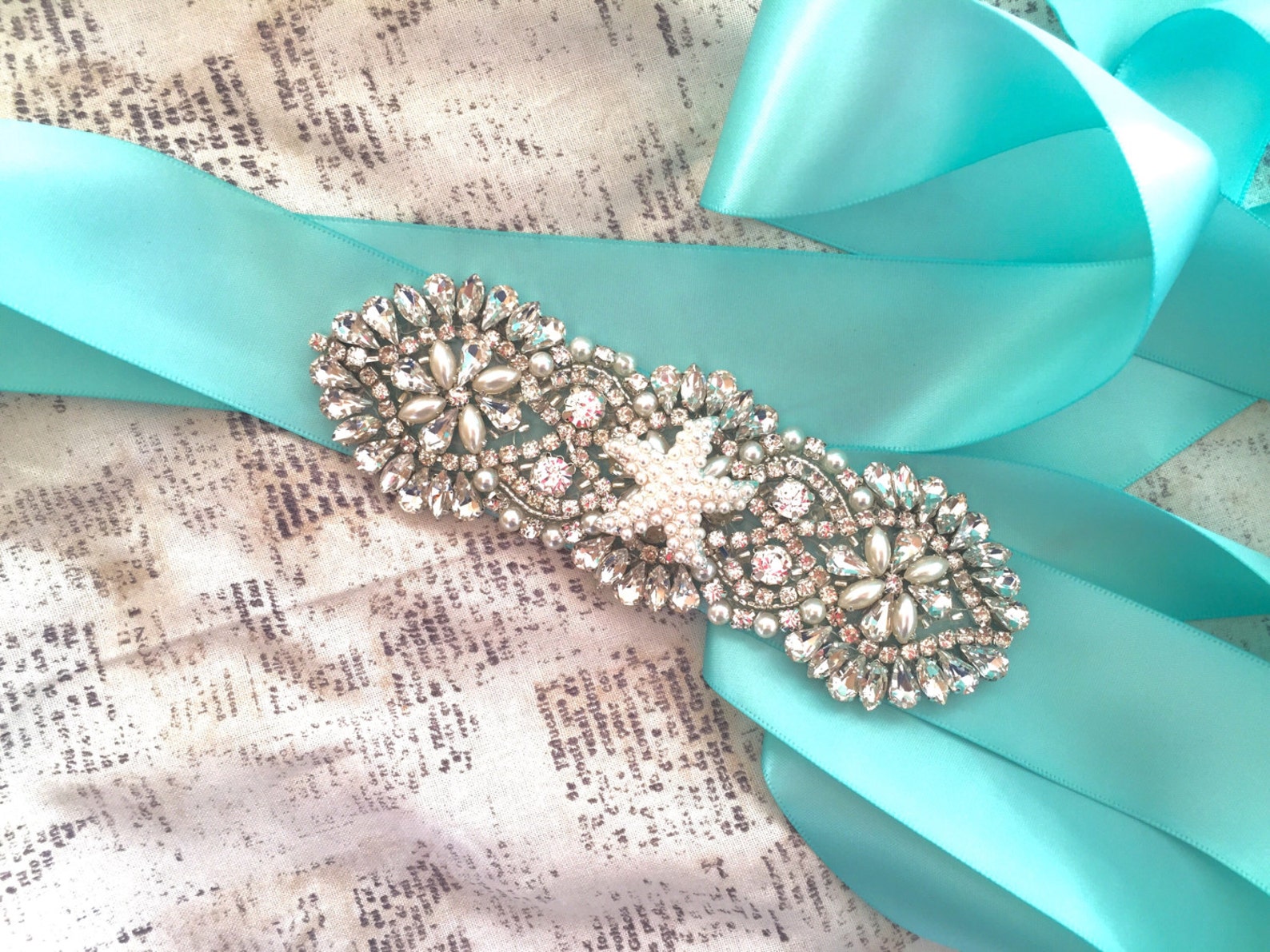 Beach Wedding Sash Belt Sarfish Sash Starfish Bridal Belt - Etsy