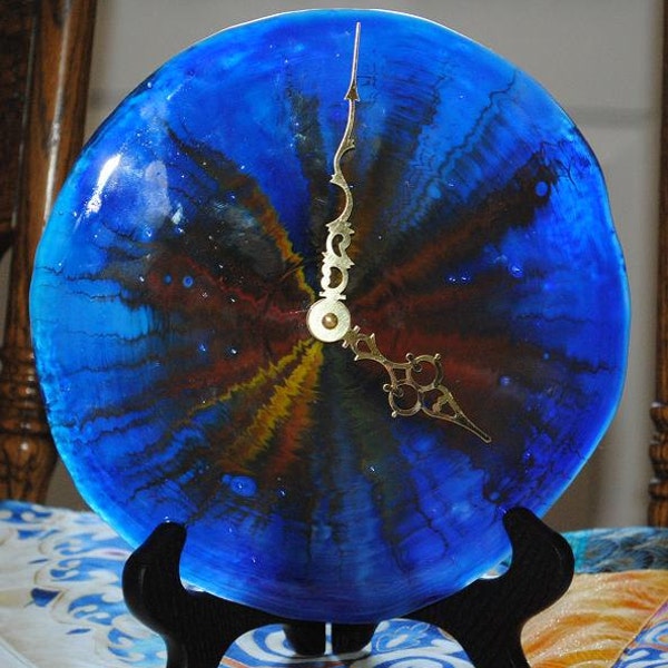 Fused Glass Clock - Etsy