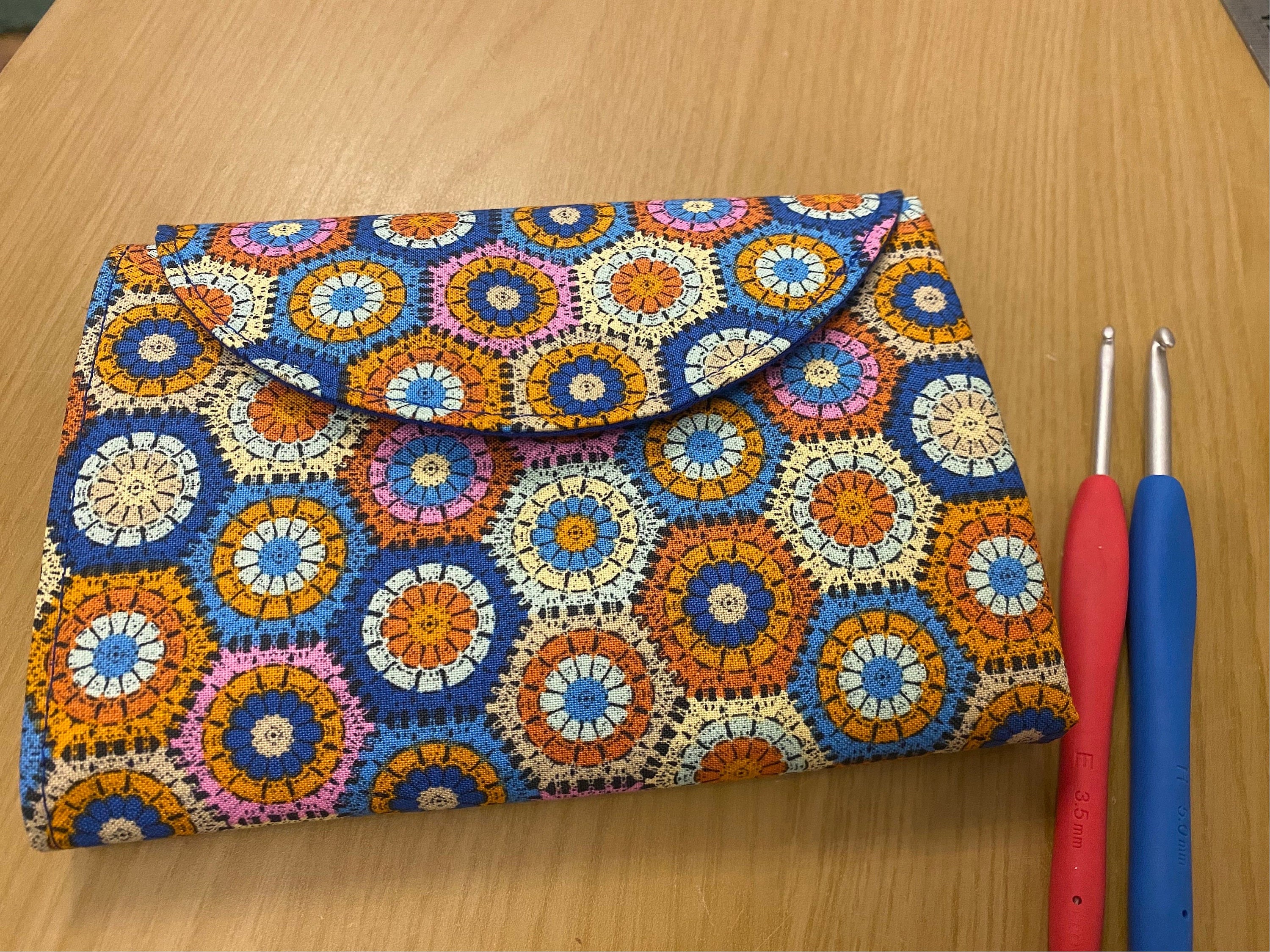 Hexagon Granny Square Fabric Tri-fold Crochet Hook Wallet - Etsy