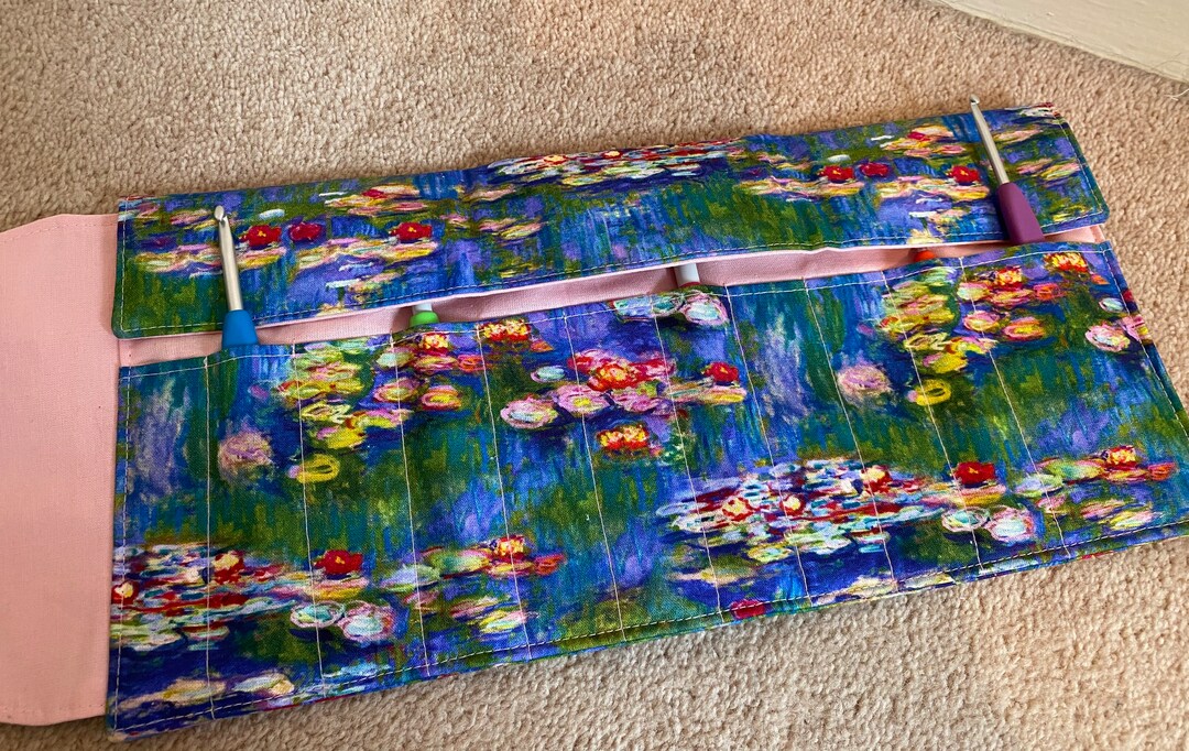 Monet Waterlilies Tri-fold Crochet Hook Wallet - Etsy
