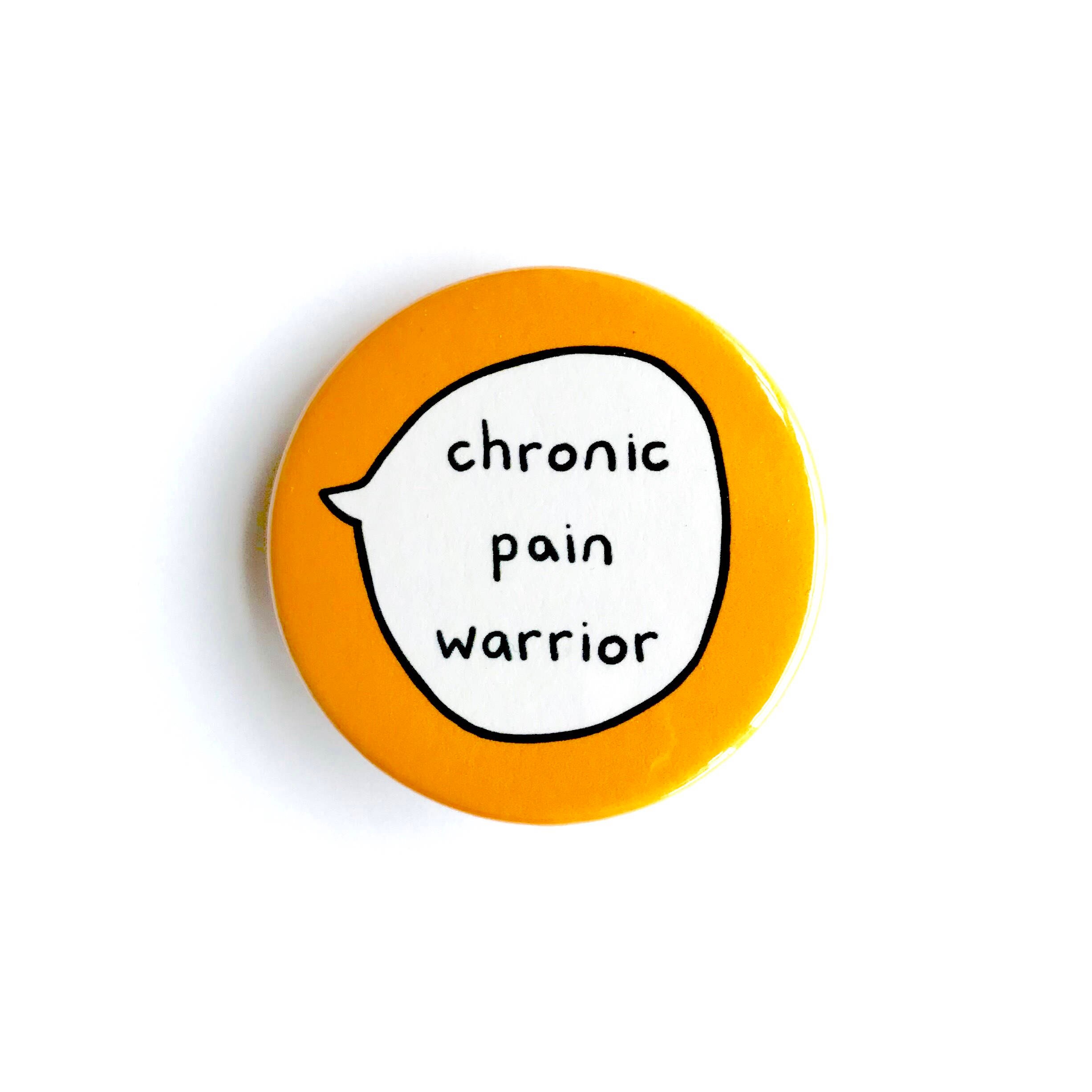 Chronic Pain Warrior Pin Badge Button | Etsy