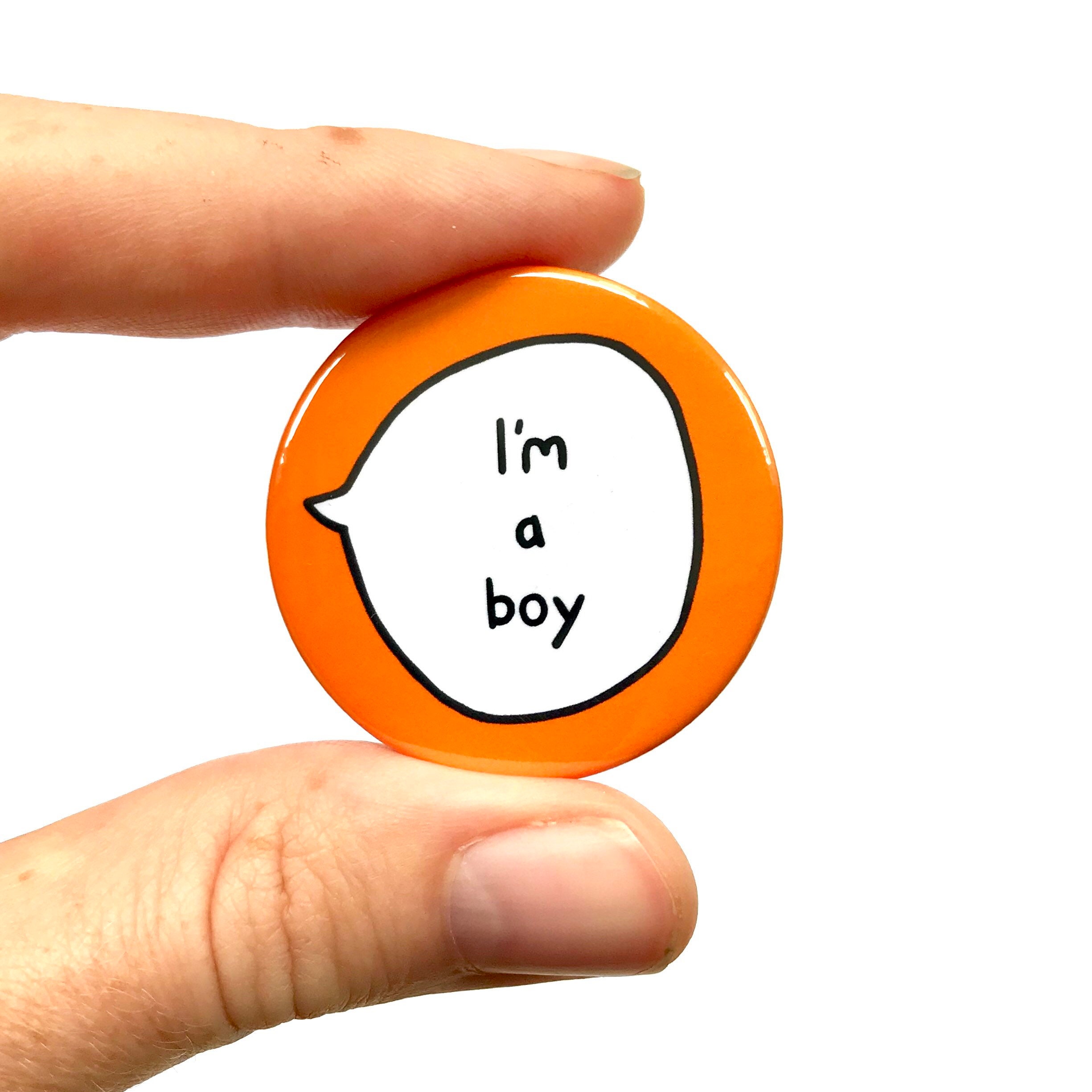 I'm A Boy Gender Pin Badge Button - Etsy