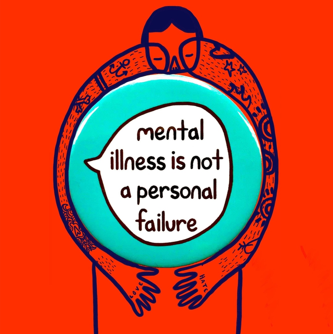 A2 Large Poster - Mental Illness is Not A Personal Failure - Mental ...