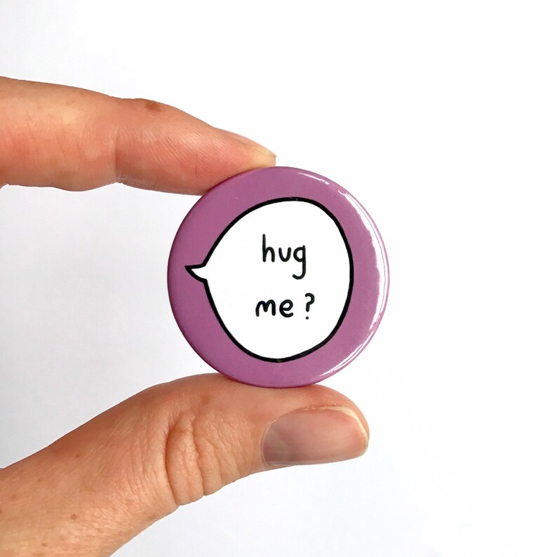 Hug Me Pin Button Badge - Etsy
