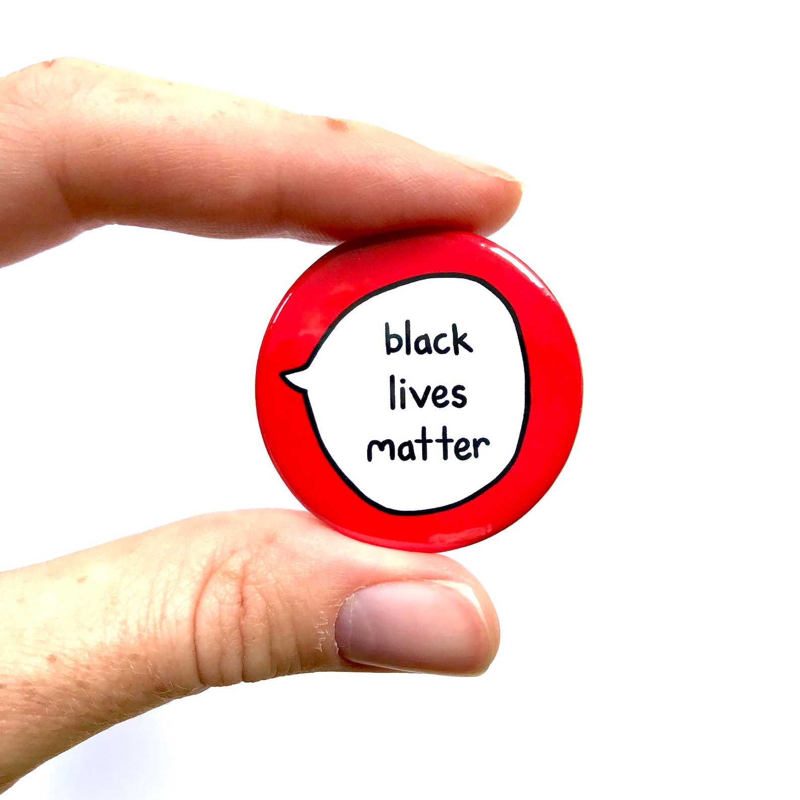 Black Lives Matter Anti Racism Pin Badge Button | Etsy