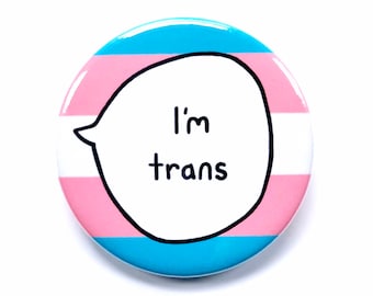 Trans Rights Are Human Rights Button 1.25 or 2.25 - Etsy