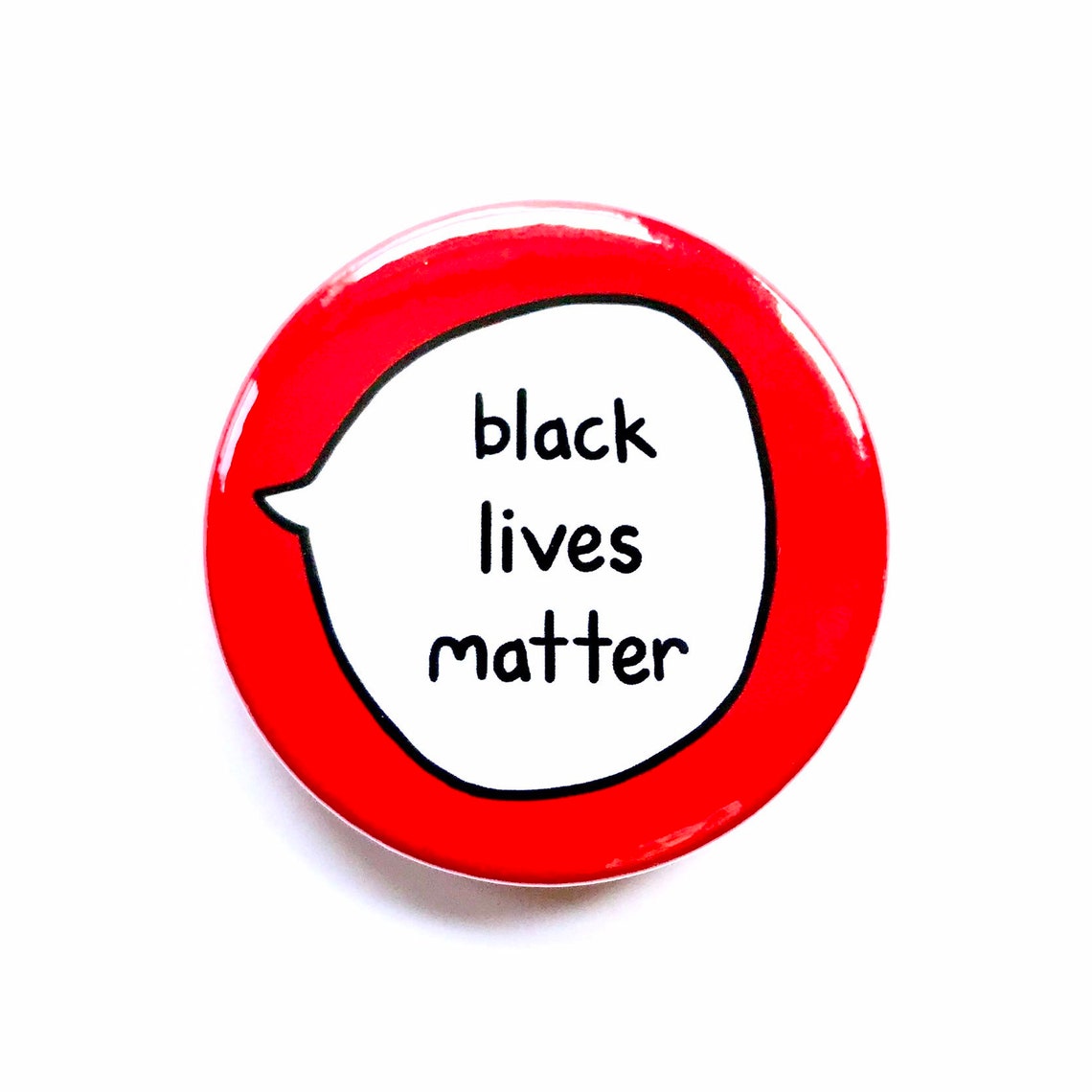 Black Lives Matter Anti Racism Pin Badge Button - Etsy