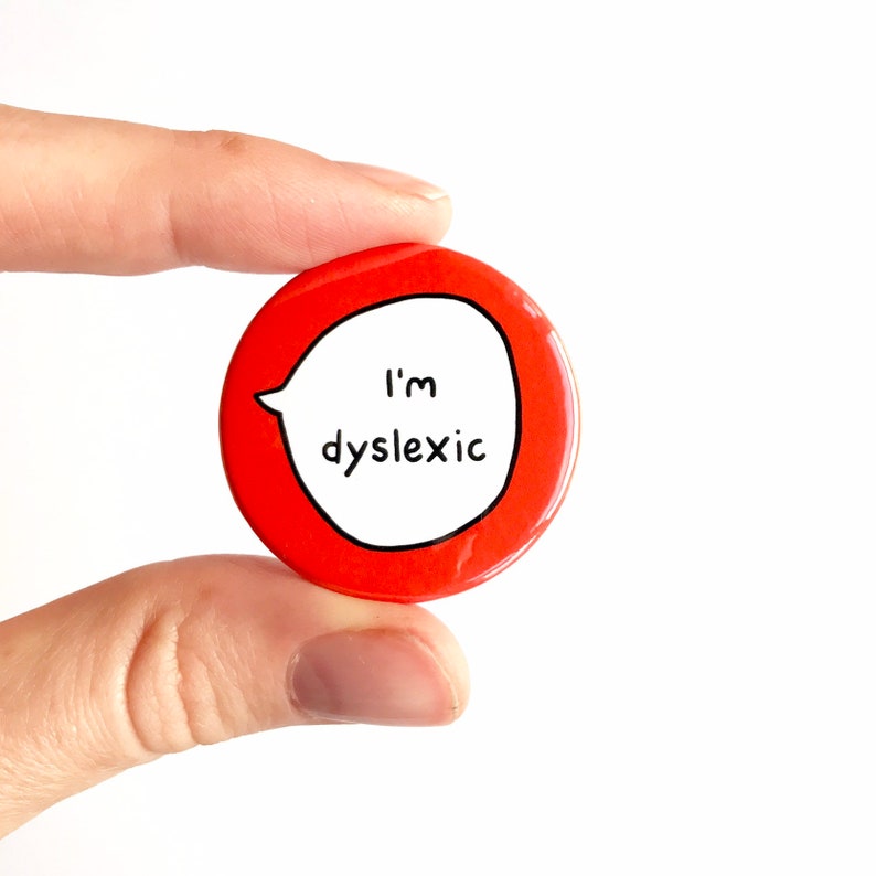 I'm Dyslexic - Neurodiversity Awareness - Pin Badge Button - Etsy Australia