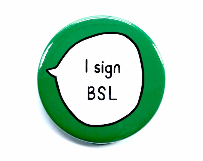 I Know Sign Language Pin Badge Button - Etsy