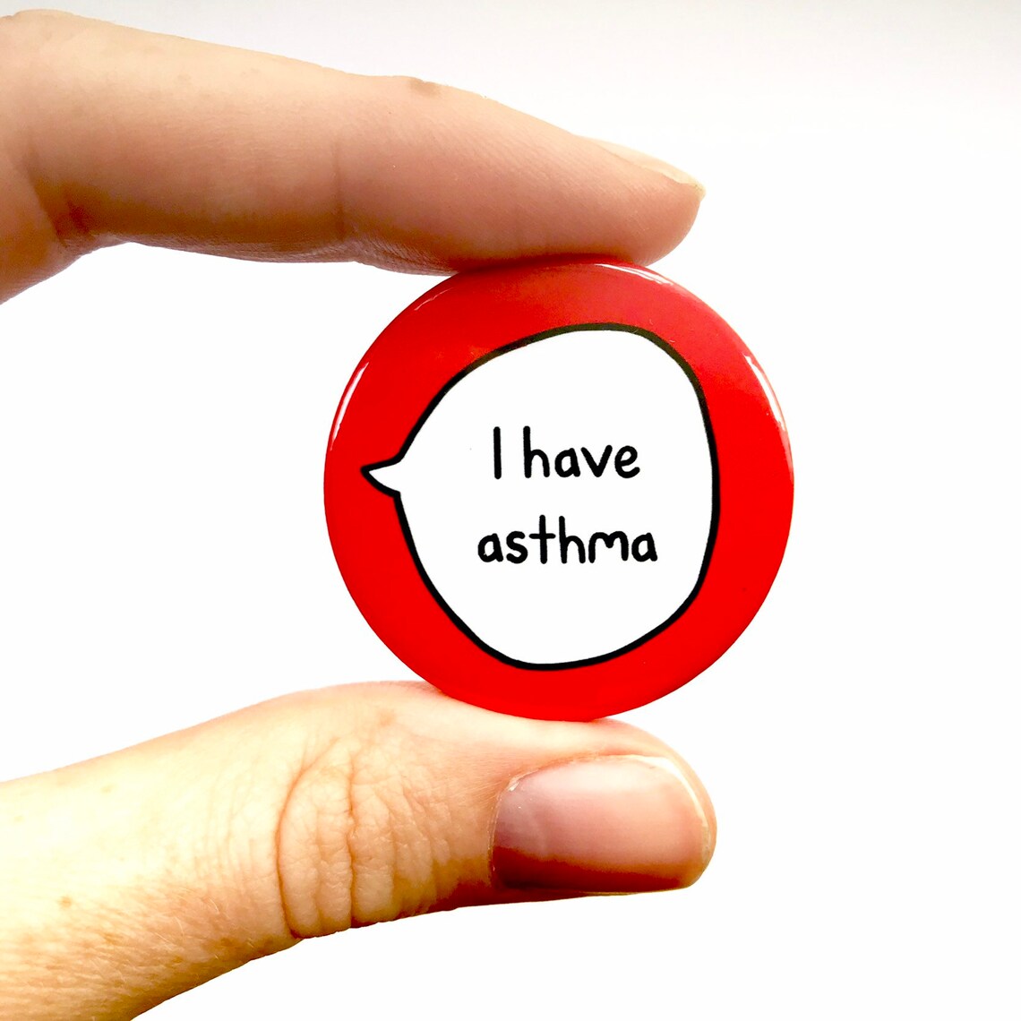 I Have Asthma Pin Badge Button | Etsy