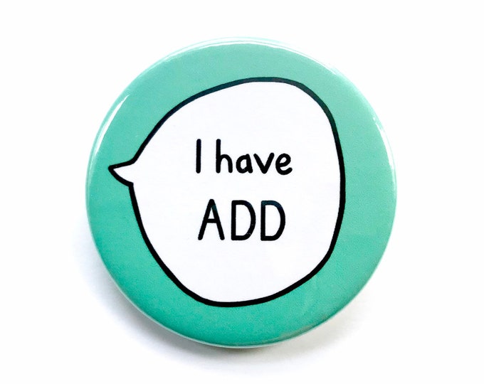 ADHD Kit Set of 6 Pin Badge Buttons - Etsy
