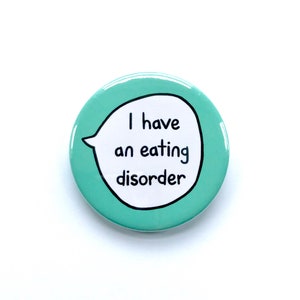 Eating Disorder - Set of 4 Pin Badges - Mental Health Awareness ...