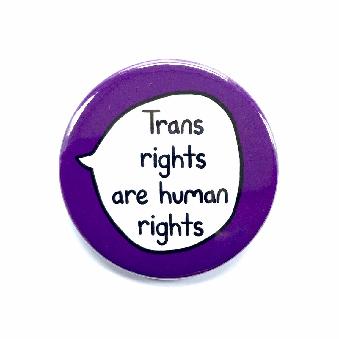 Trans Rights Are Human Rights Pin Badge Button. Transgender - Etsy