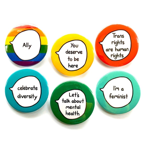 Activist Buttons - Etsy