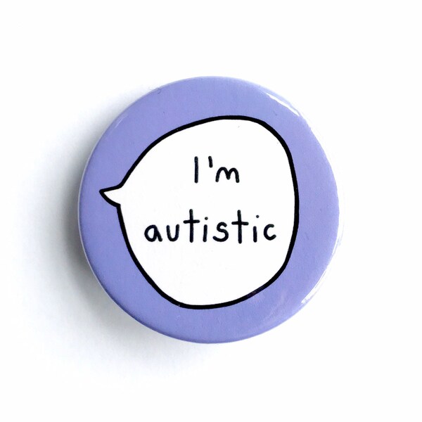 Im Mute Non-verbal Pin Badge Button - Etsy
