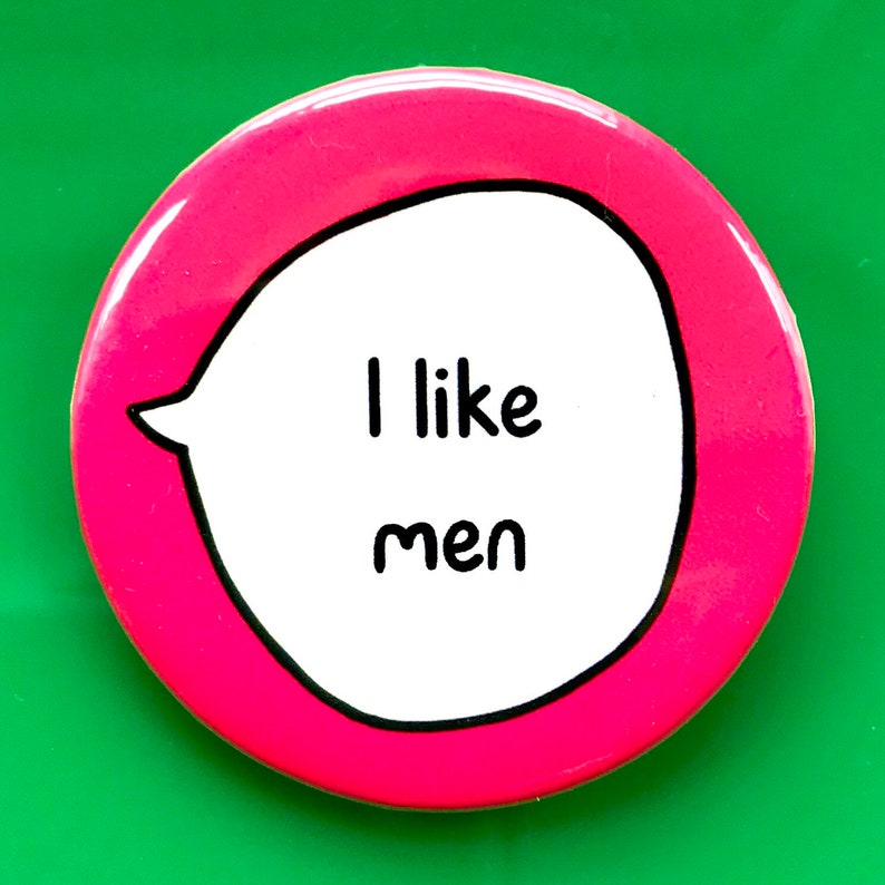 I Like Men LGBT Pin Badge Button | Etsy