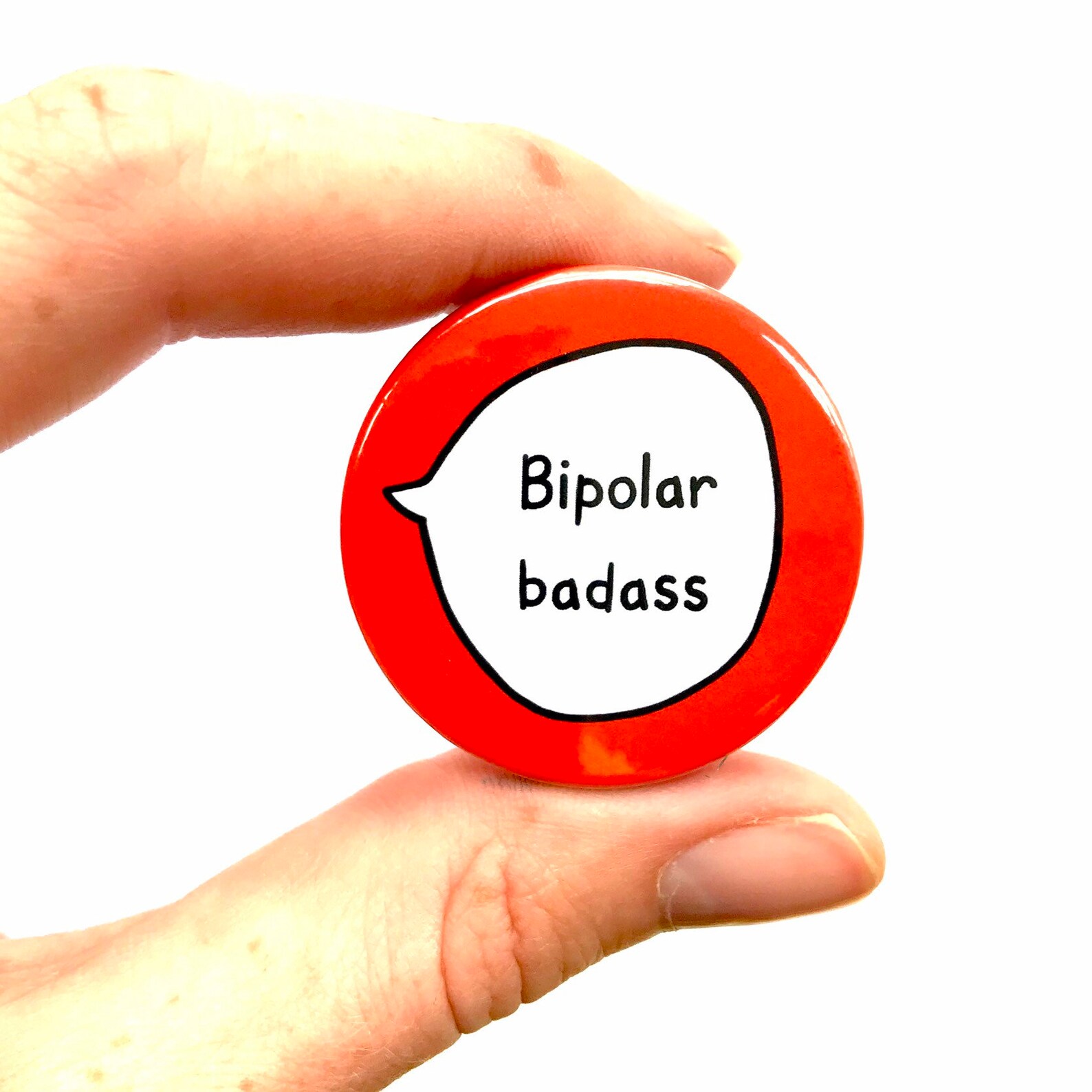 Bipolar Badass Pin Badge Button - Etsy