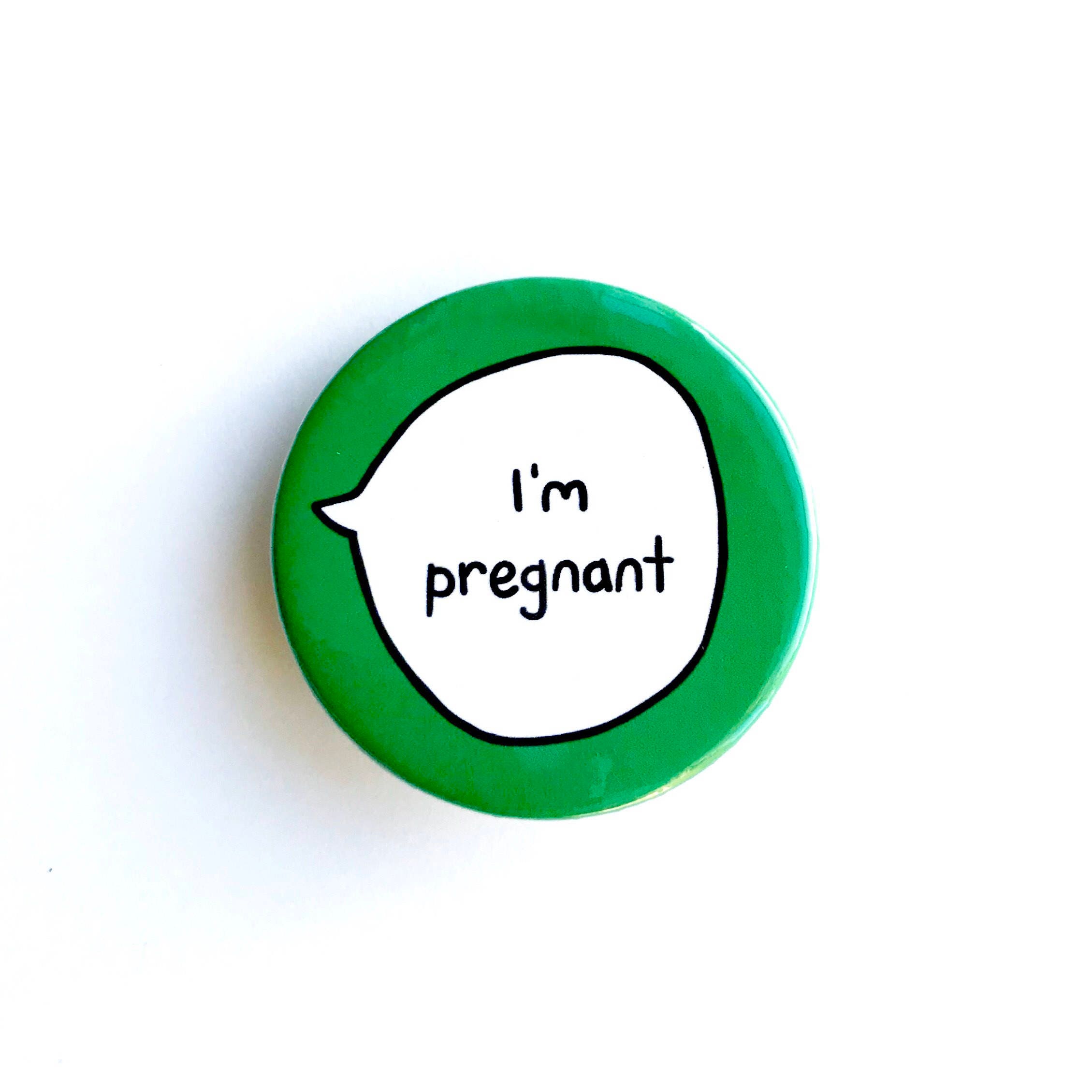 Pregnancy Kit - Set of 6 Pin Badge Buttons - Gift New Parent Pregnant ...