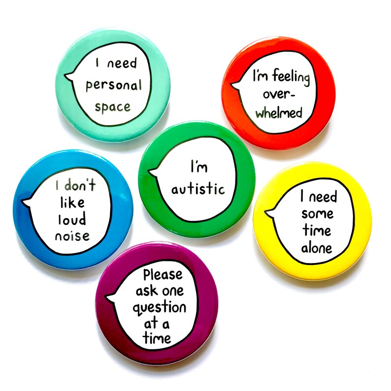I'm Feeling Overwhelmed - Pin Badge Button - Mental Health ...