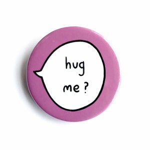 Hug Me Pin Button Badge - Etsy