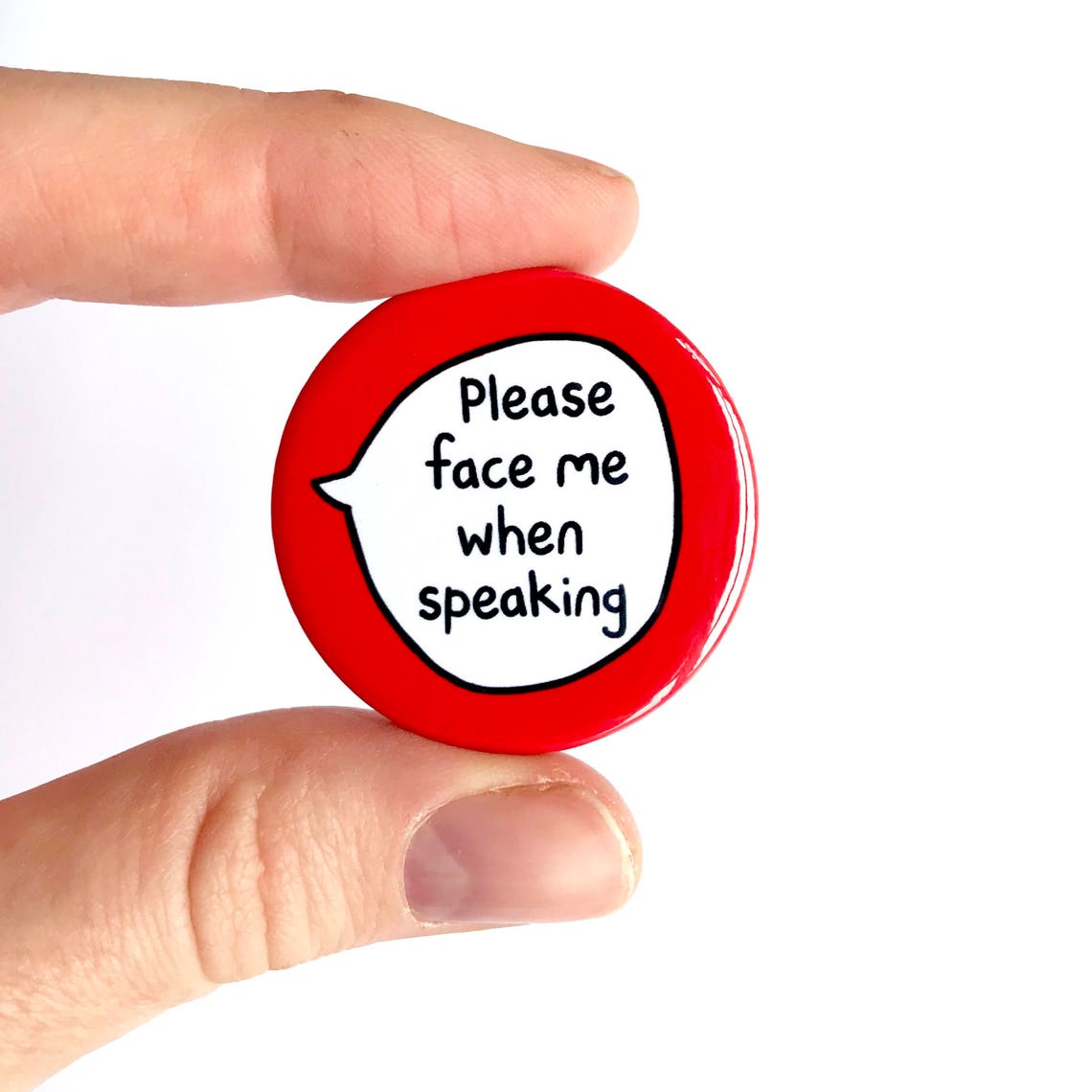 Please Face Me When Speaking - Deaf Hoh Awareness Communication - Pin ...