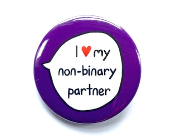 I Am Non-binary Pin Badge Button - Etsy