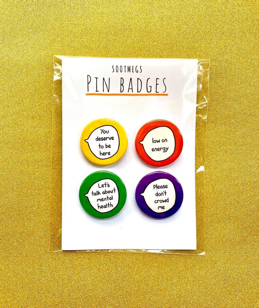 Pick 4 Gift Bundle - Pin Badge Buttons - Badge Presents - Etsy