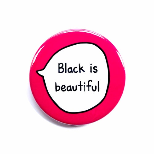 Black Lives Matter Anti Racism Pin Badge Button - Etsy