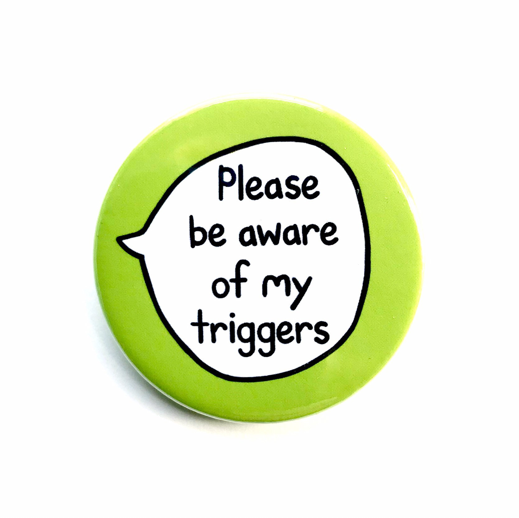Please Be Aware of My Triggers PTSD Pin Badge Button - Etsy