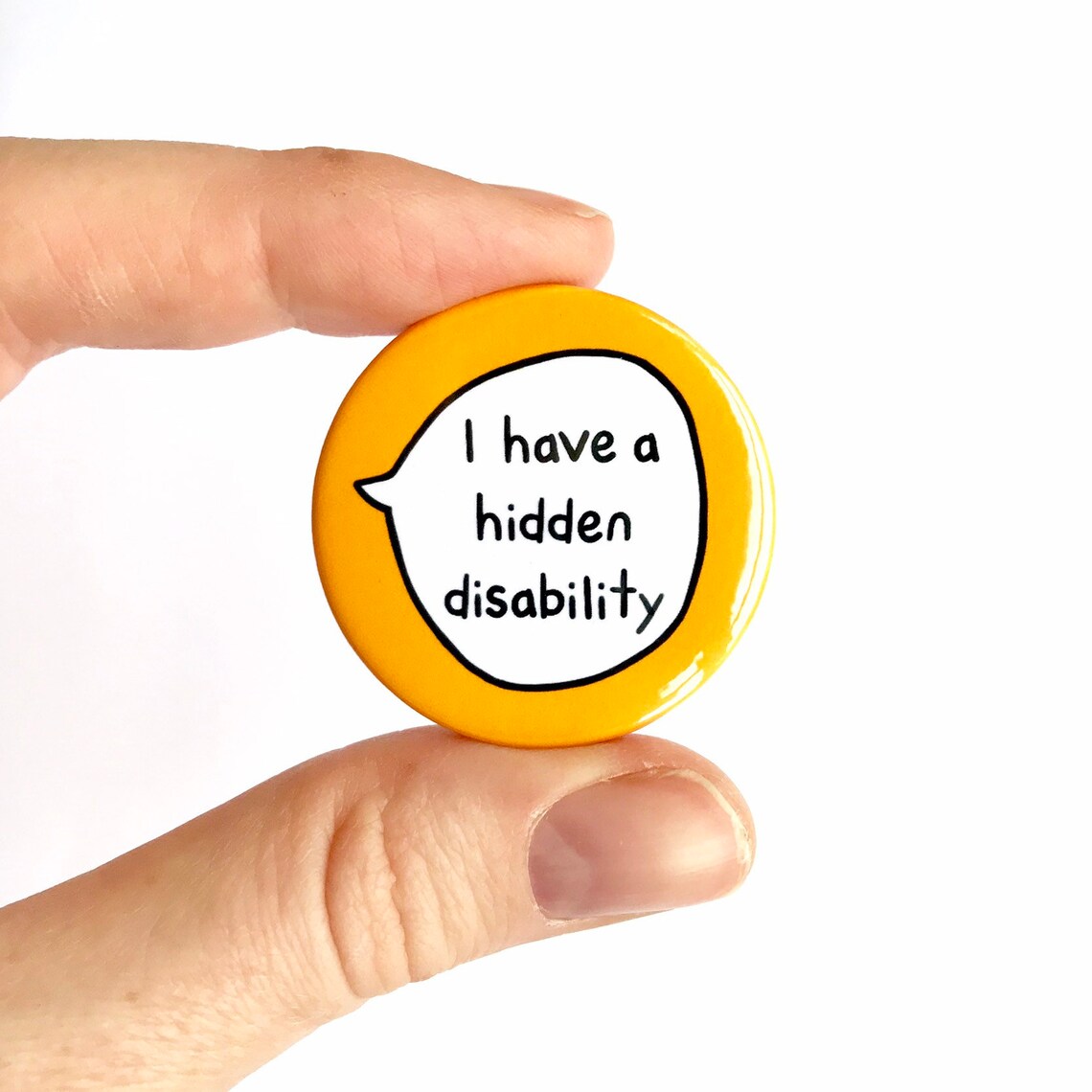 I Have a Hidden Disability Pin Badge Button - Etsy Canada