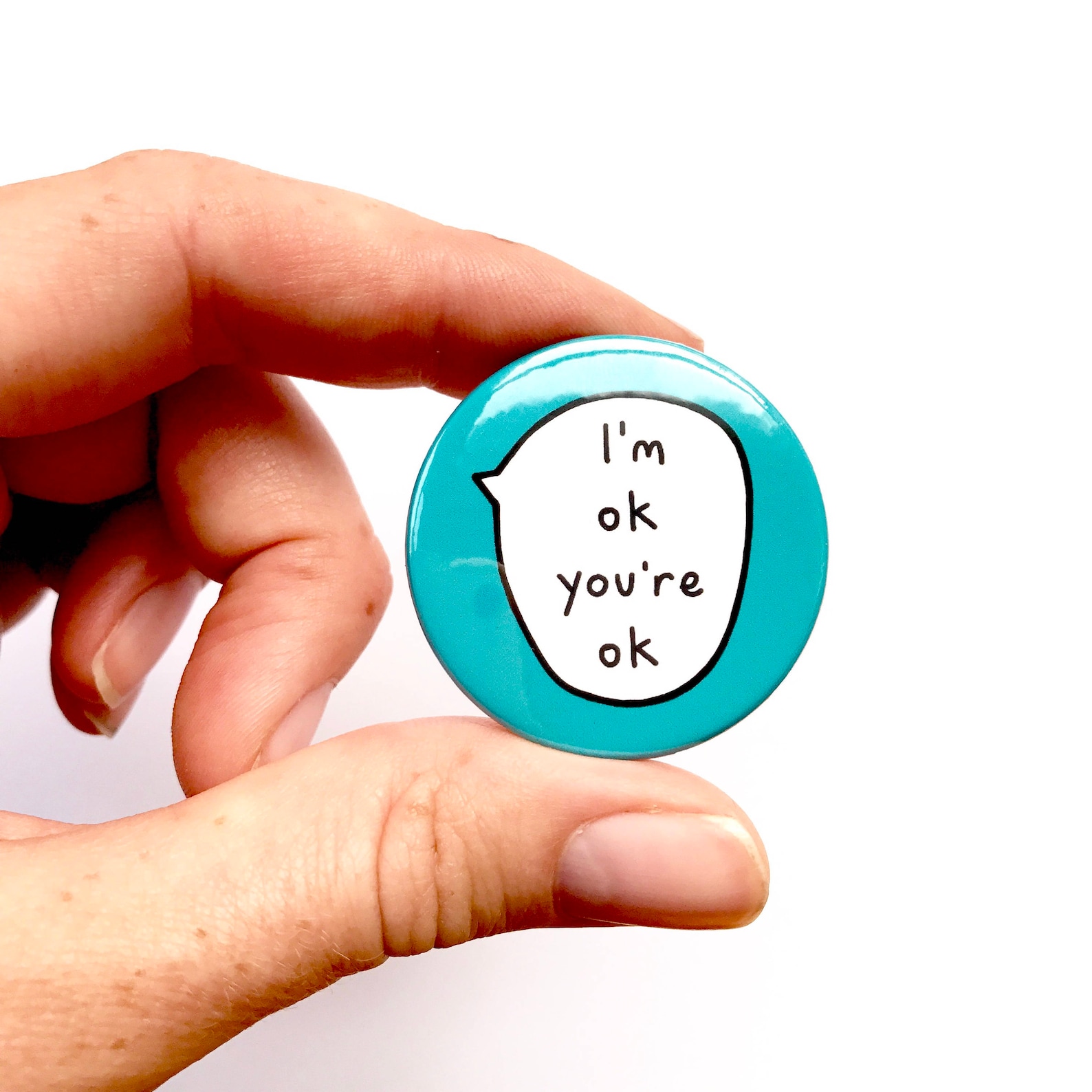 I'm OK You're OK Transactional Analysis Pin Badge - Etsy UK