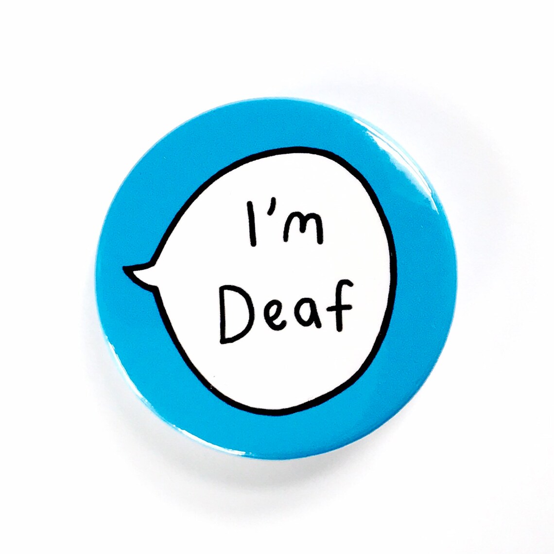 I'm Deaf Pin Badge Button - Etsy UK