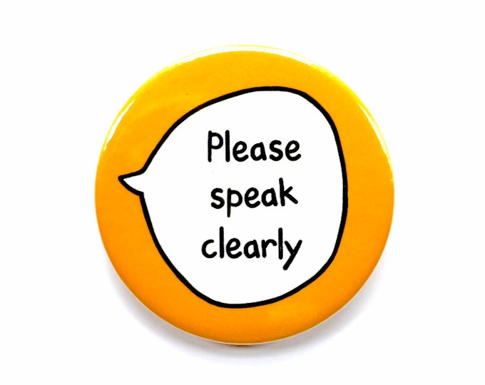 I'm Deaf Pin Badge Button - Etsy