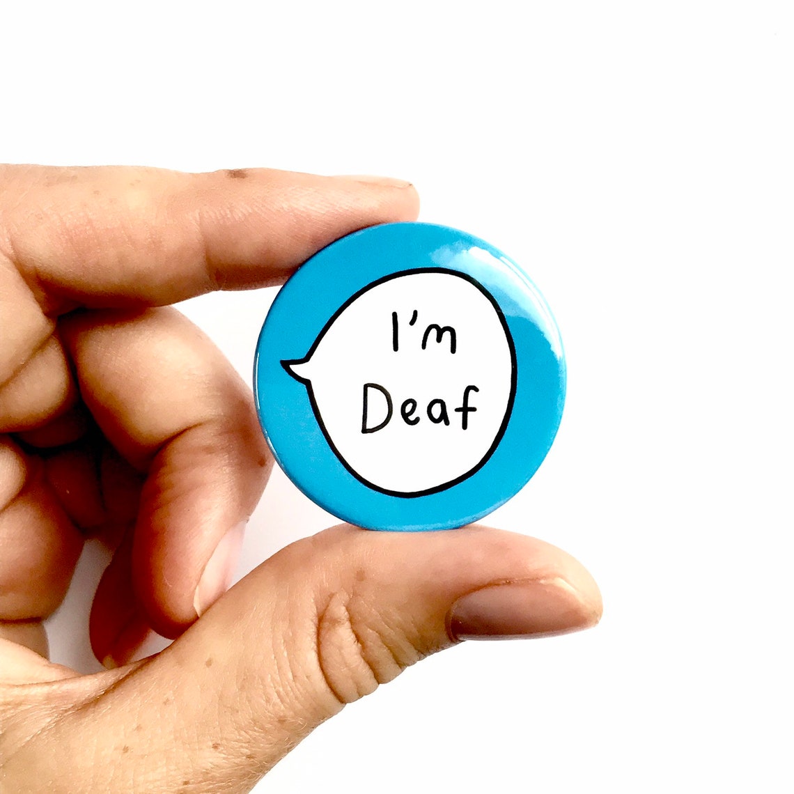 I'm Deaf Pin Badge Button - Etsy UK