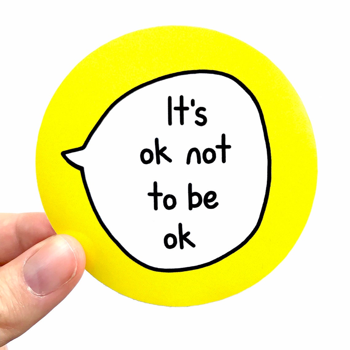 Vinyl Sticker 8cm Mental Health It's OK Not to Be OK - Etsy UK