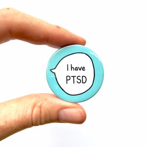 PTSD Kit 1 - Set of 6 Pin Badge Buttons - Etsy