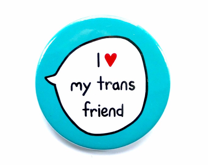 Trans Ally Pin Badge Button. Transgender Pride. - Etsy